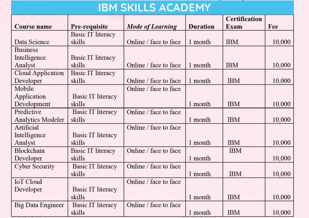 IBM Skills Academy - Mama Ngina University College